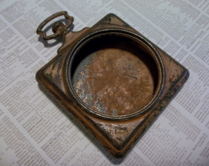 Open Metal Locket Vintage Style Pocket Watch Pendant Made to Look Old ...