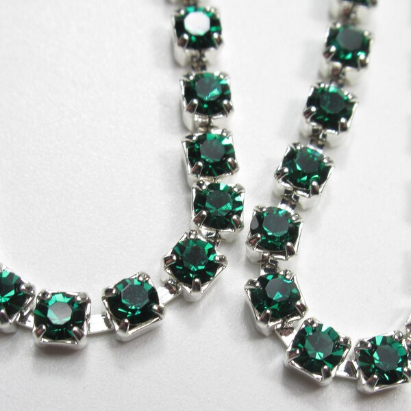 Emerald Green Rhinestone Trim - Etsy