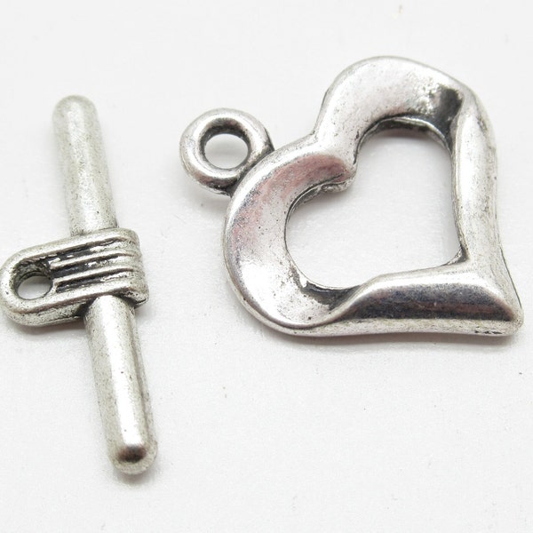 Heart Toggle Clasp - Etsy