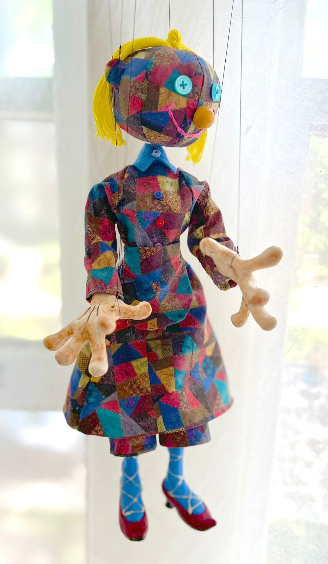 Scraps the Patchwork Girl of Oz Marionette / Made-to-order - Etsy