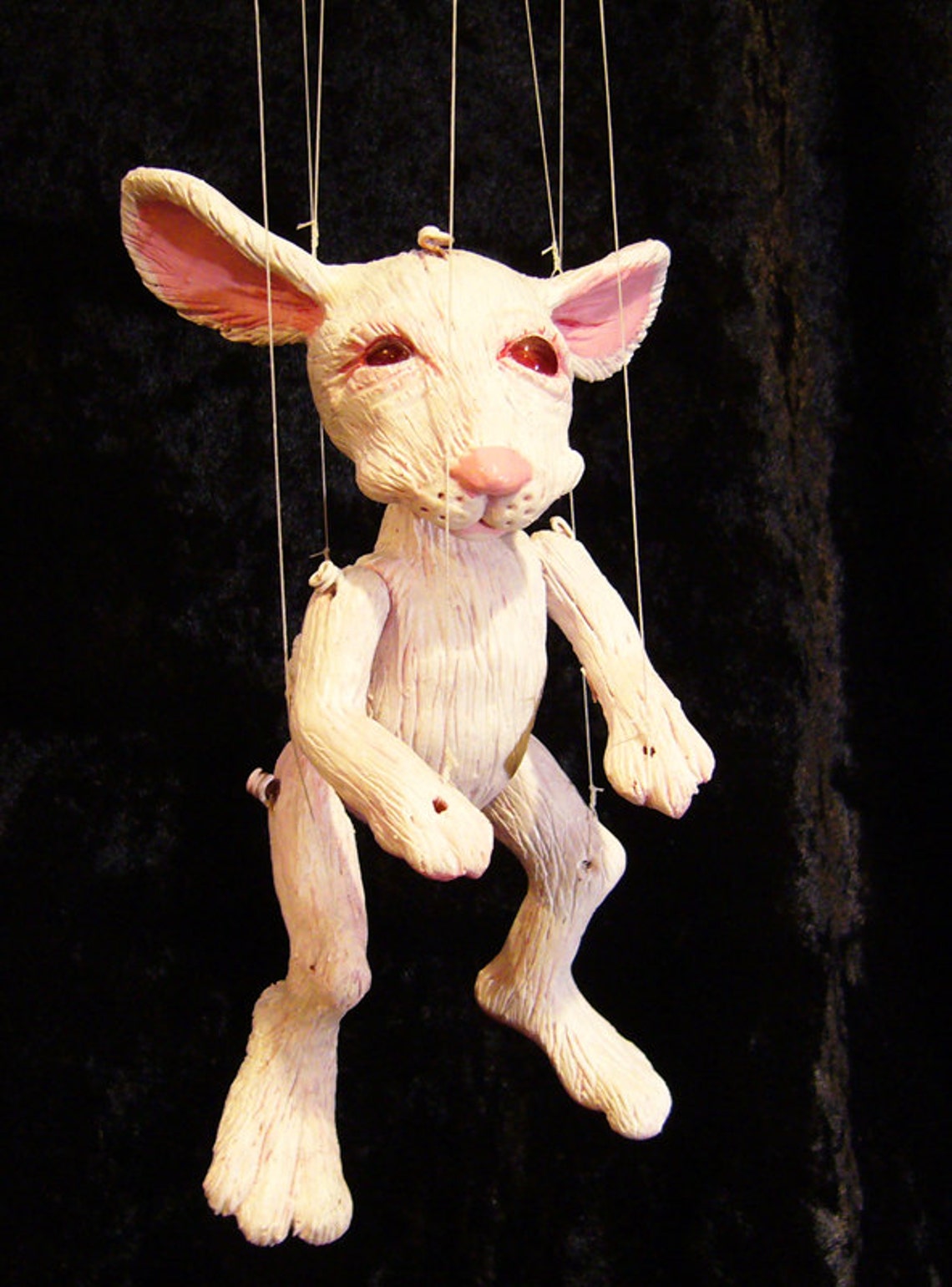 White Rabbit Marionette, MADE-TO-ORDER - Etsy