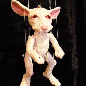 White Rabbit Marionette, MADE-TO-ORDER - Etsy