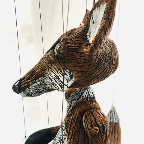 Made-to-order. Fox Marionette Hand-made OOAK - Etsy