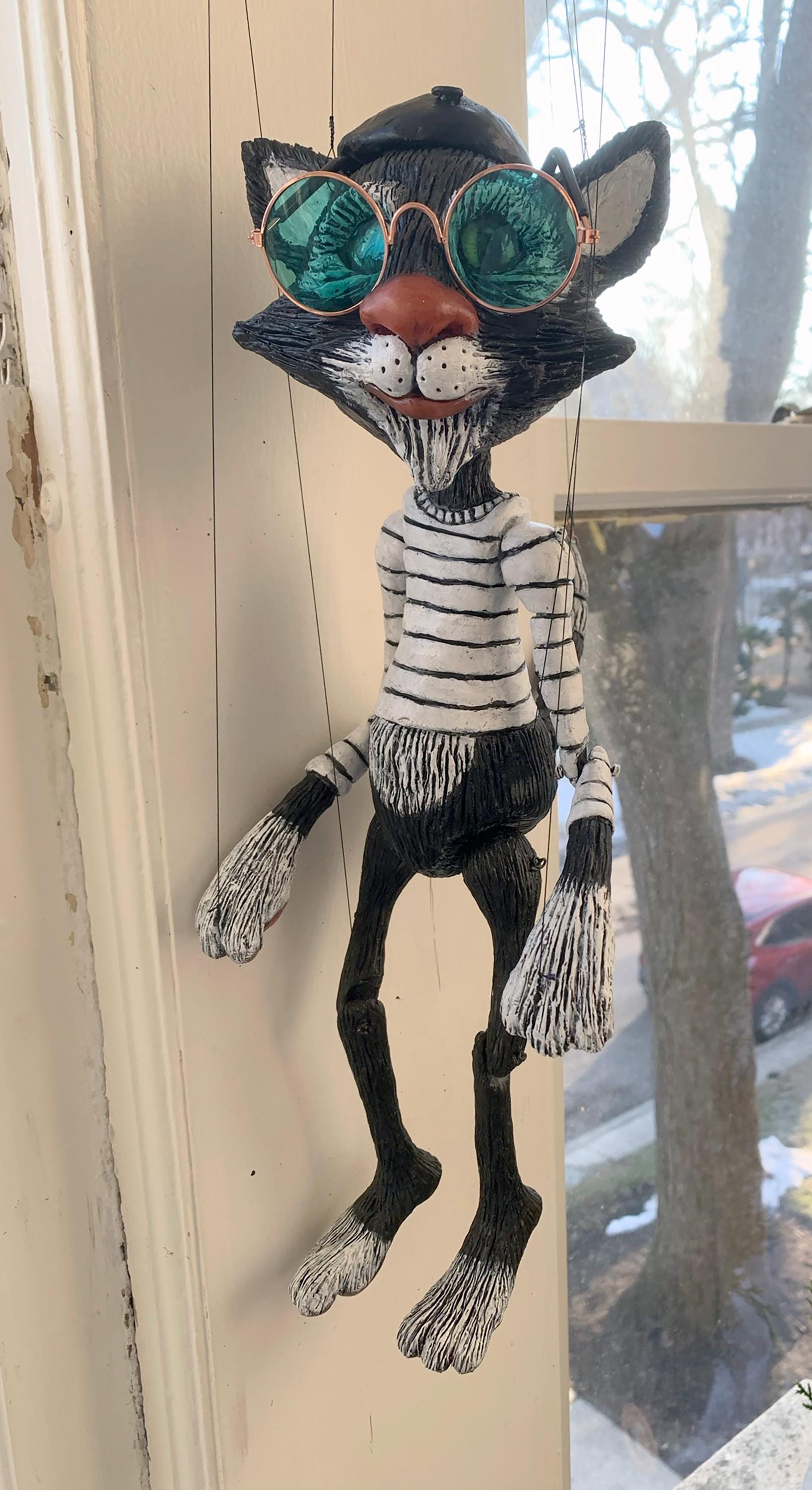 Beatnik Cat - Made-to-order Marionette - Etsy