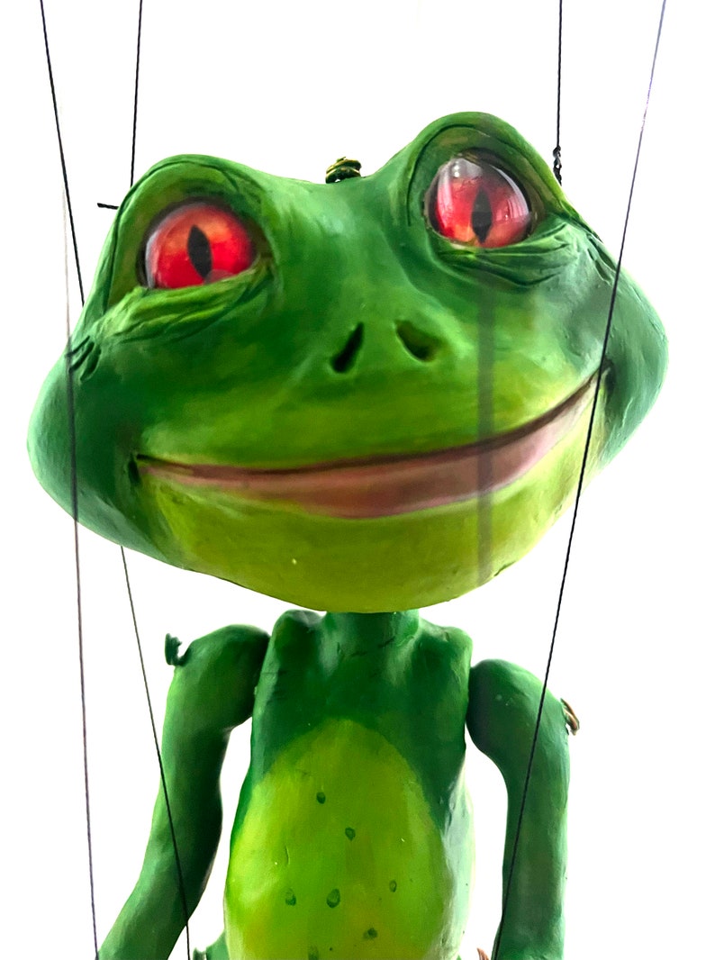 Frog Marionette, Made-to-order. Hand-made, OOAK - Etsy