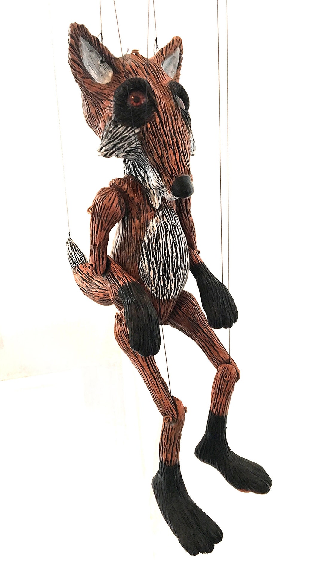 Made-to-order. Fox Marionette, Hand-made, OOAK - Etsy