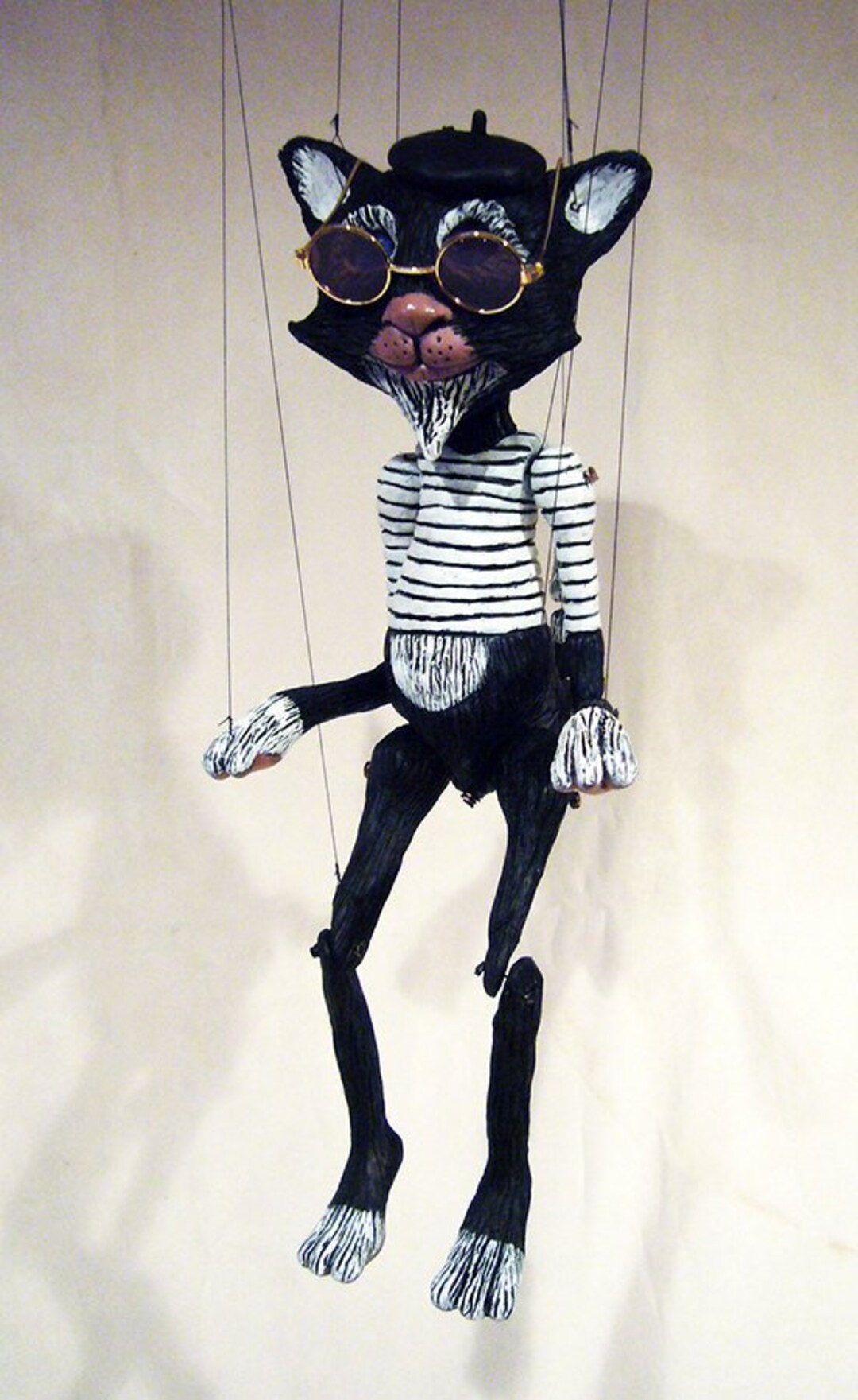 Beatnik Cat - Made-to-order Marionette - Etsy