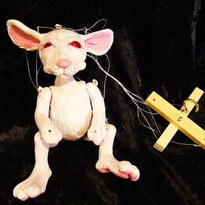 White Rabbit Marionette, MADE-TO-ORDER - Etsy
