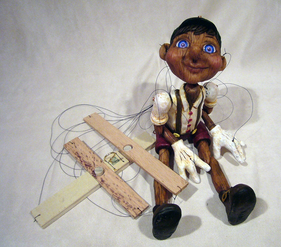 PINOCCHIO Hand-made Made-to-order One-of-a-kind Marionette - Etsy
