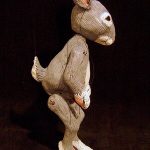 Grey Rabbit Marionette, MADE-TO-ORDER - Etsy