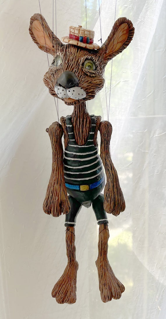 Bathing Bunnie Marionette boy MADE-TO-ORDER - Etsy
