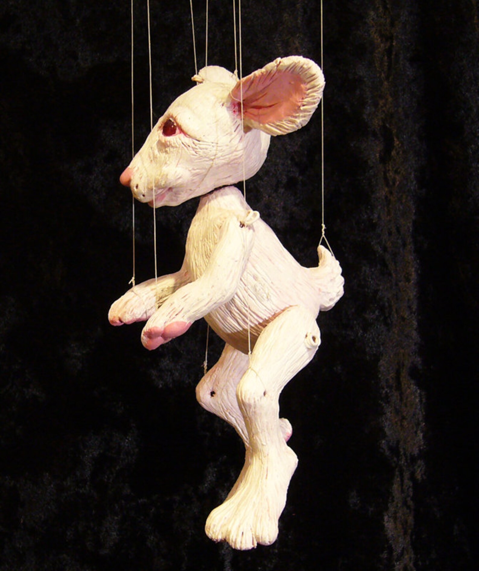 White Rabbit Marionette, MADE-TO-ORDER - Etsy