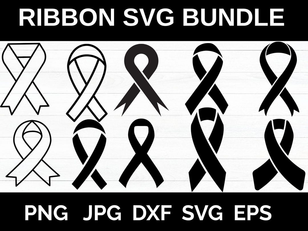 Ribbon Svg Bundle - Ribbon Svg - Ribbon Clipart - Ribbon Shirt Svg ...