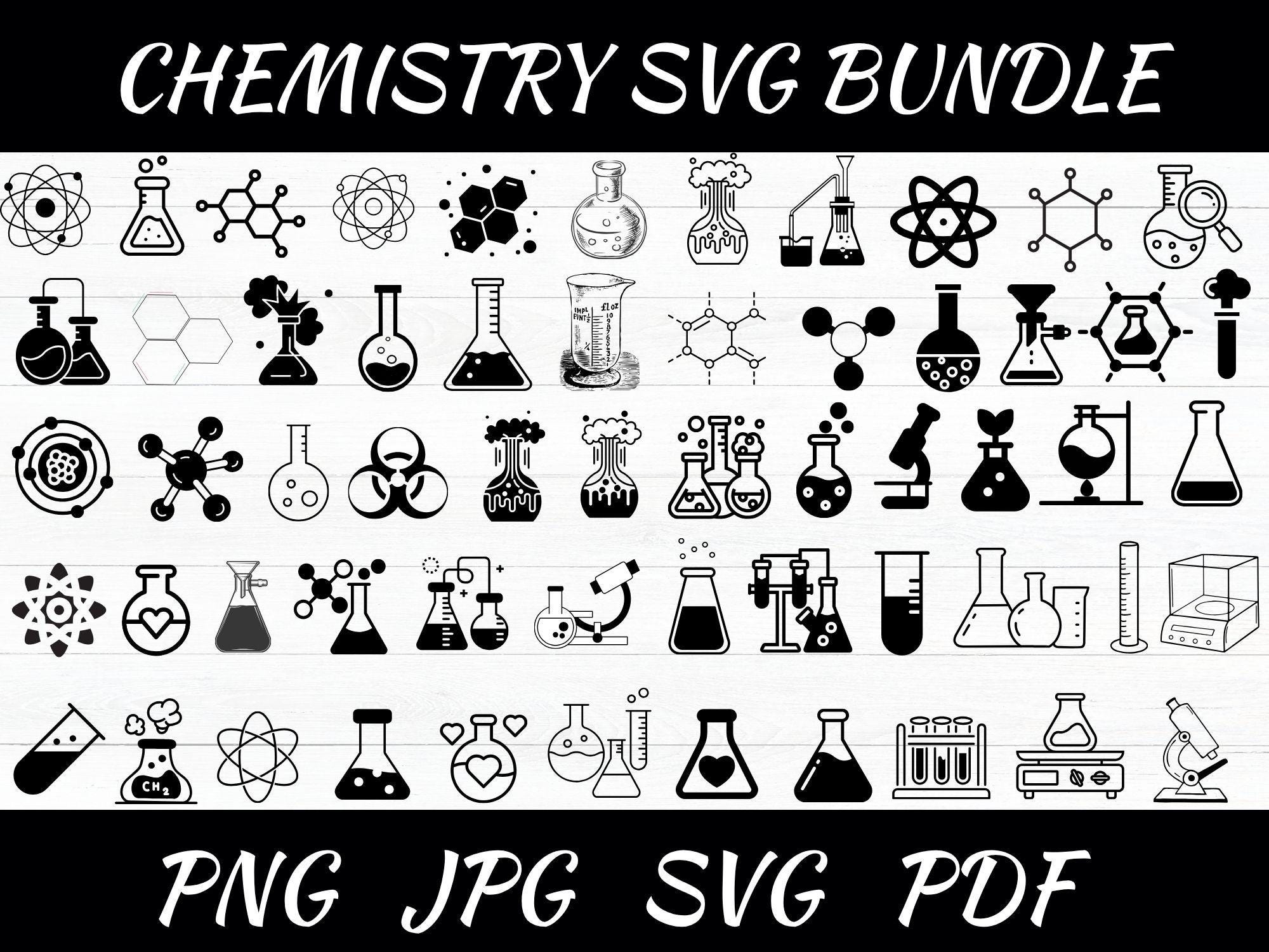 Chemistry Svg Bundle - Chemistry Png Bundle - Chemistry Clipart ...