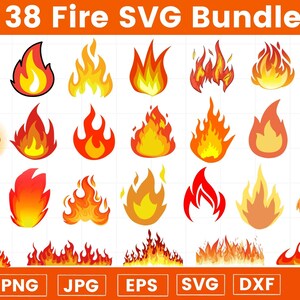 Fire SVG Bundle - Fire Clipart - Fire Svg Files - Fire Png - Fire Svg ...