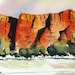 Red Rocks 2 - Original Watercolor Painting - Etsy