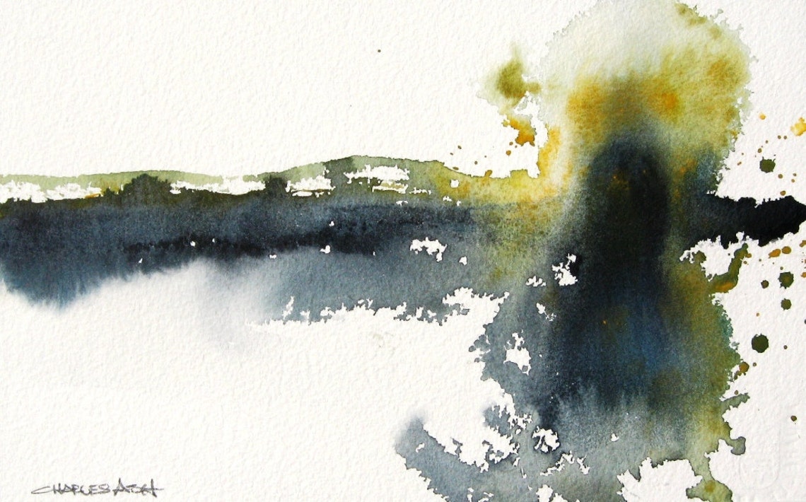 Caldera Original Watercolor Painting - Etsy