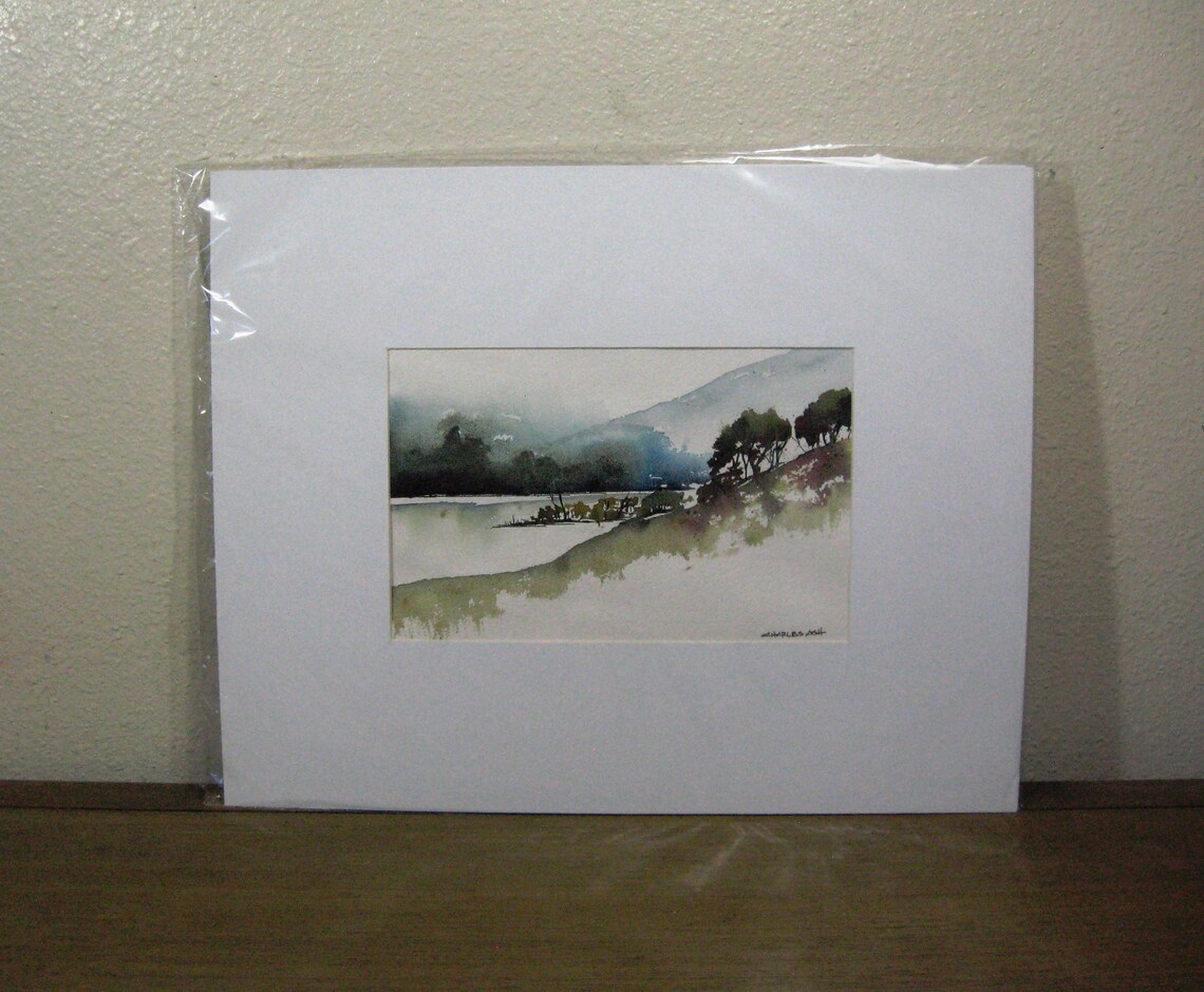 September Lake Original Watercolor Painting - Etsy