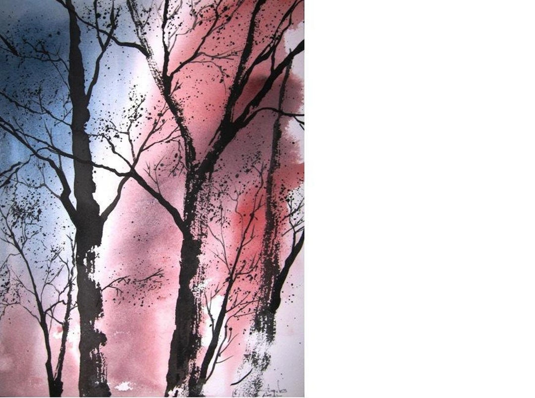 Willow Mist - 12" X 16" Original Watercolor Painting - Etsy