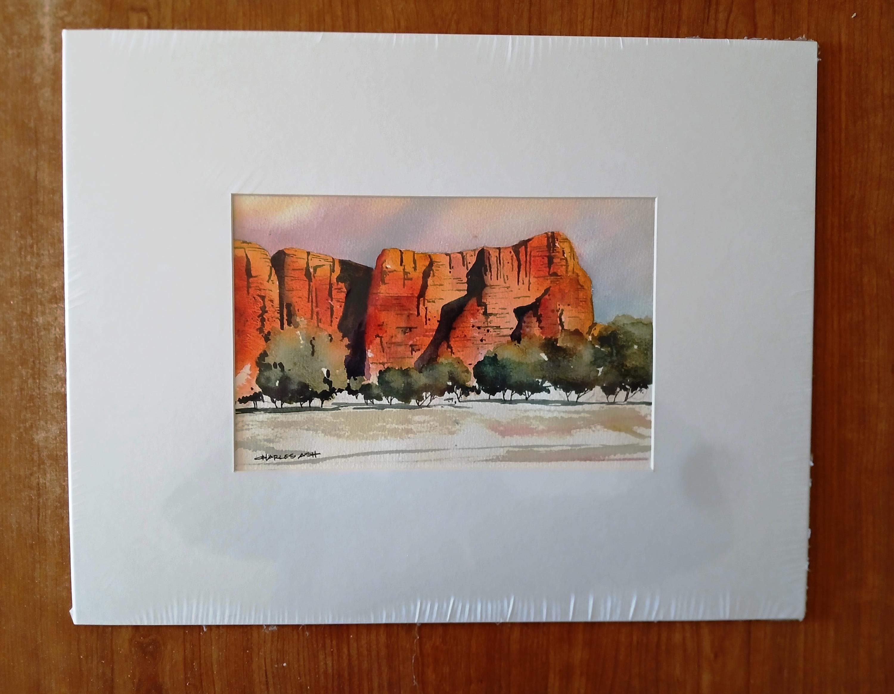 Red Rocks 2 - Original Watercolor Painting - Etsy