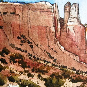 Ghost Ranch Canyon Original Watercolor Painting - Etsy