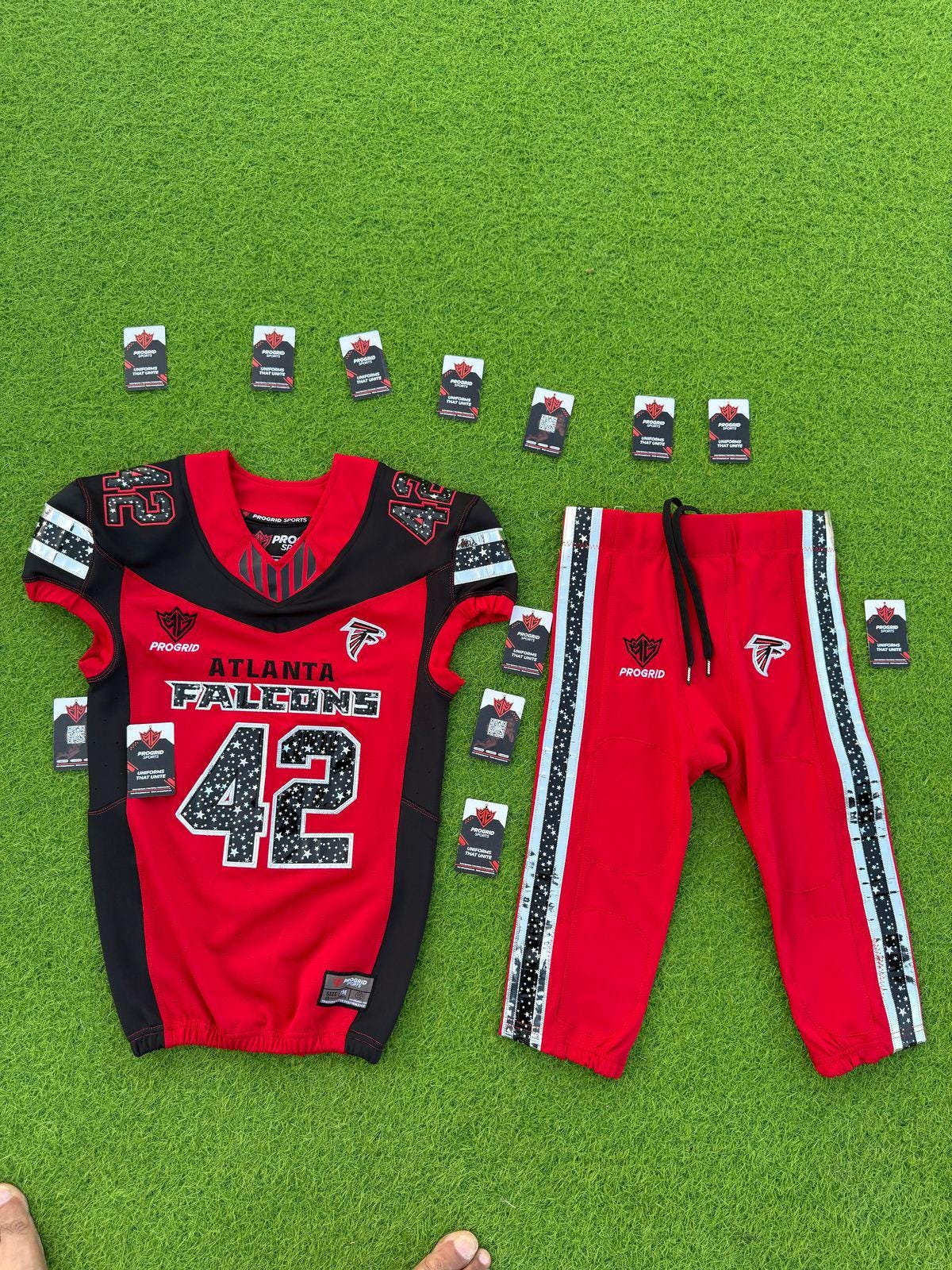 Custom American Football Uniform Set – Personalized Team Jersey & Pants ...