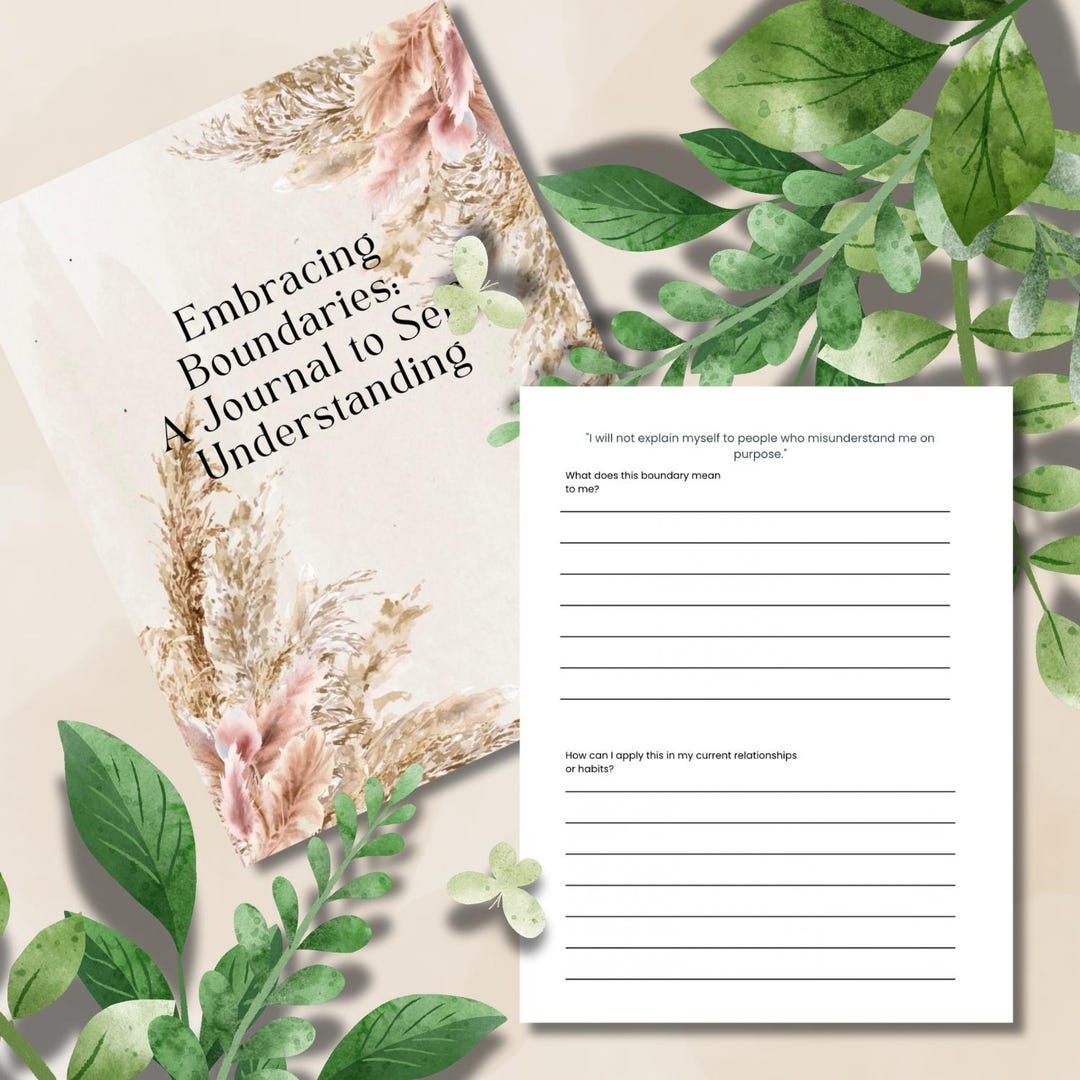Self-growth Journal: Embracing Boundaries Guide for Women (printable ...