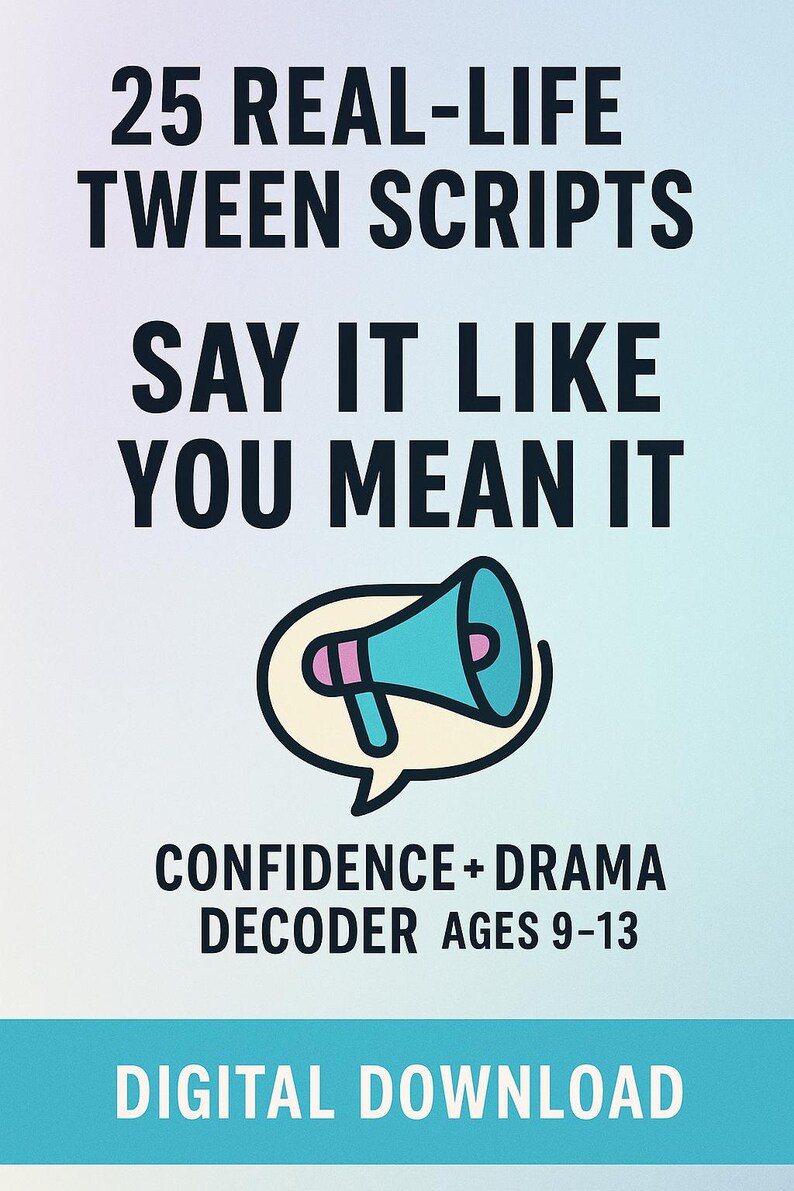 Tween Confidence Workbook | Printable Journal for Girls | Social ...
