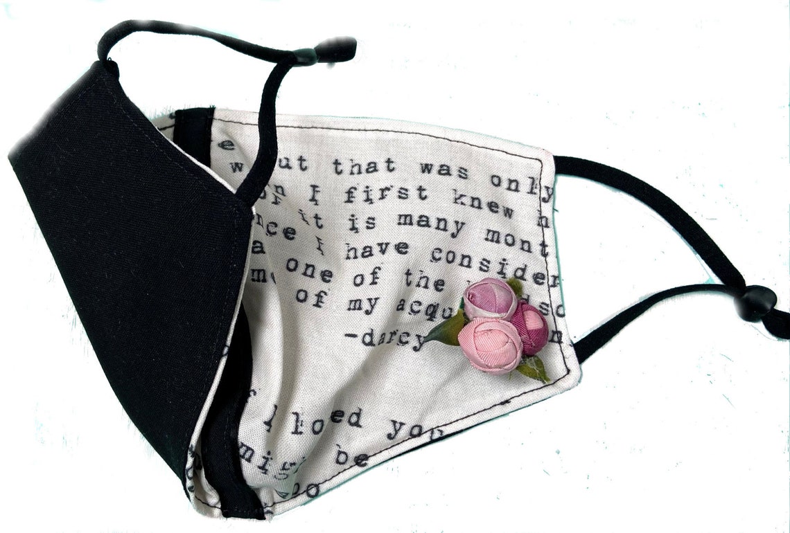 Mask, Jane Austen Quotes Mask - Etsy