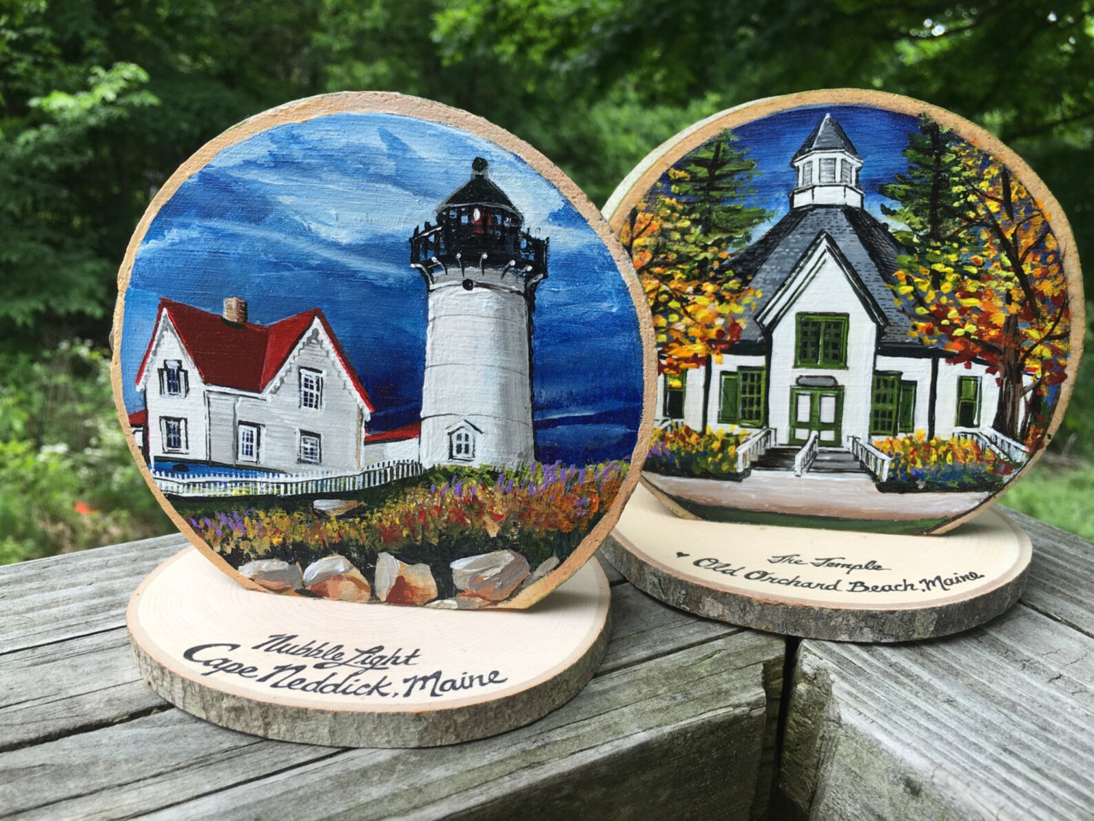 Lighthouse Wedding Cake Topper Custom Painted With Your | Etsy