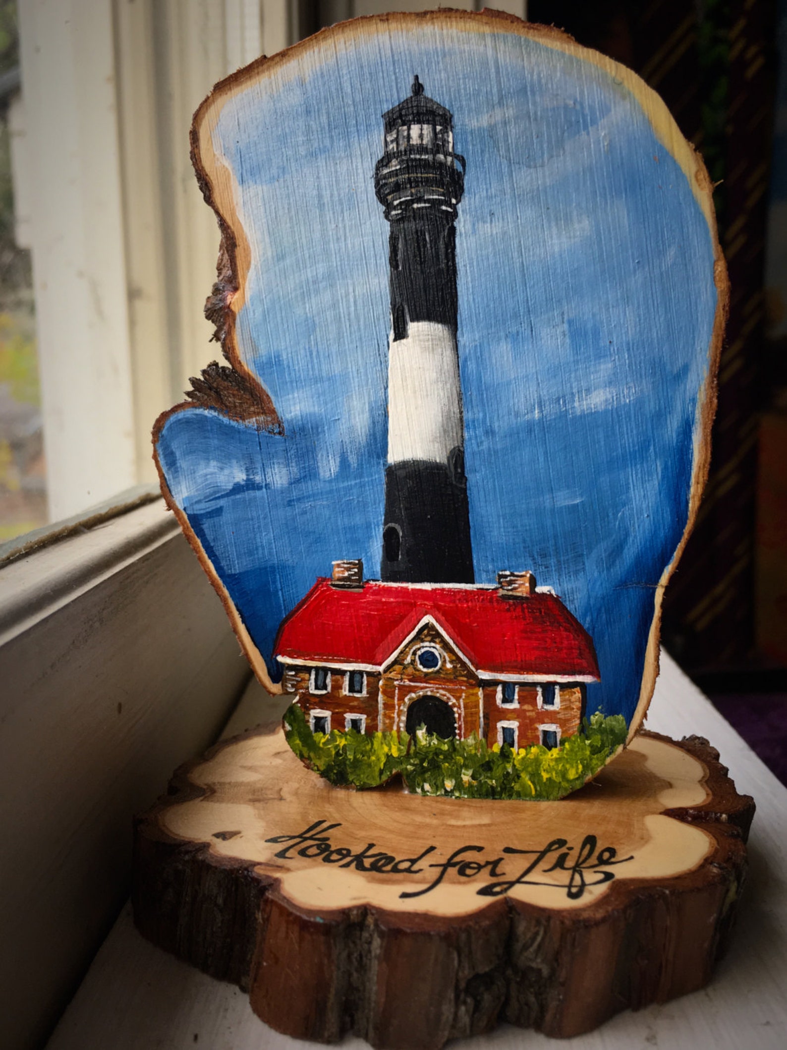 Lighthouse Wedding Cake Topper Custom Painted With Your | Etsy