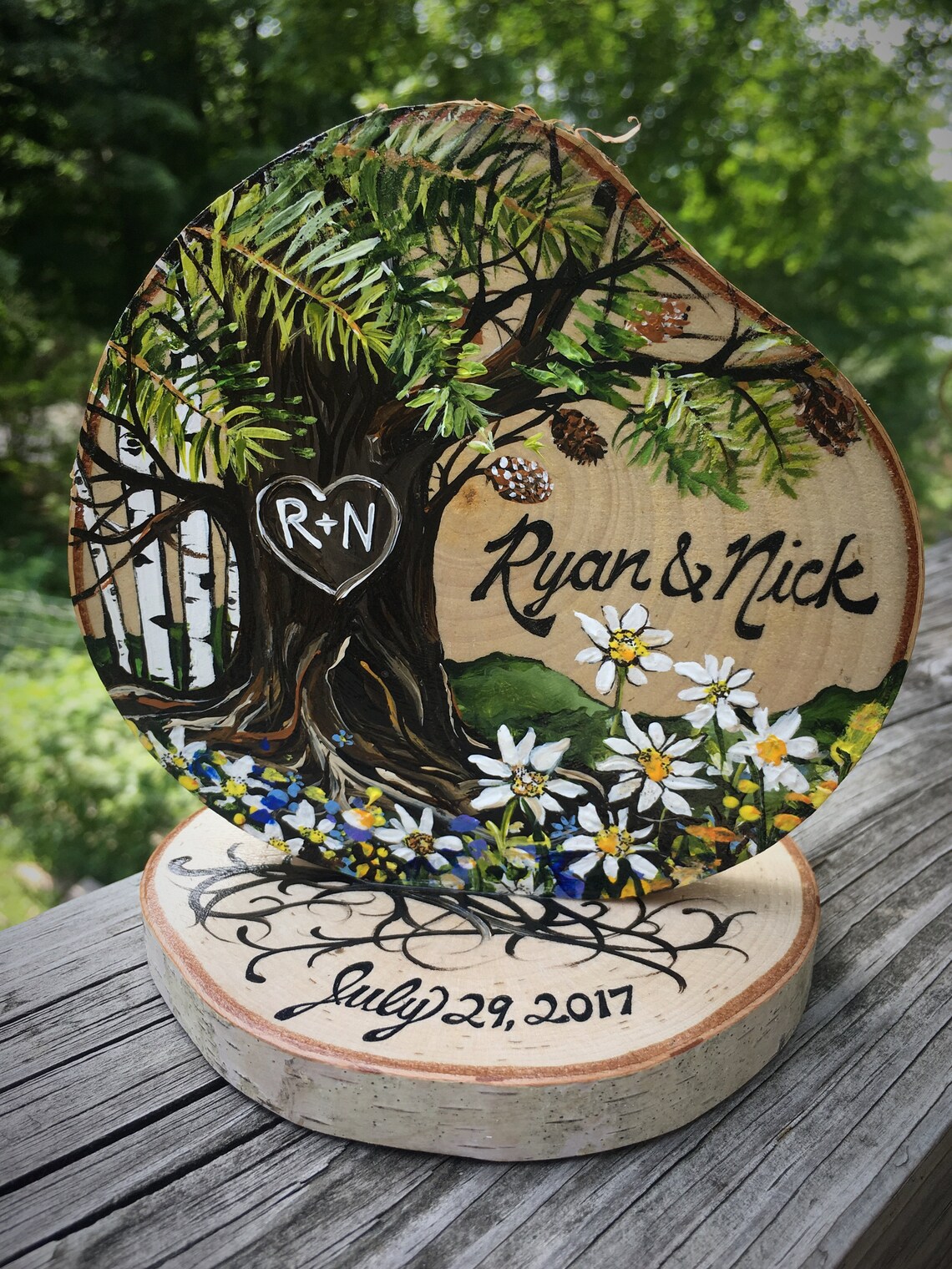 Custom Floral Design Wedding Cake Topper to Coordinate With - Etsy