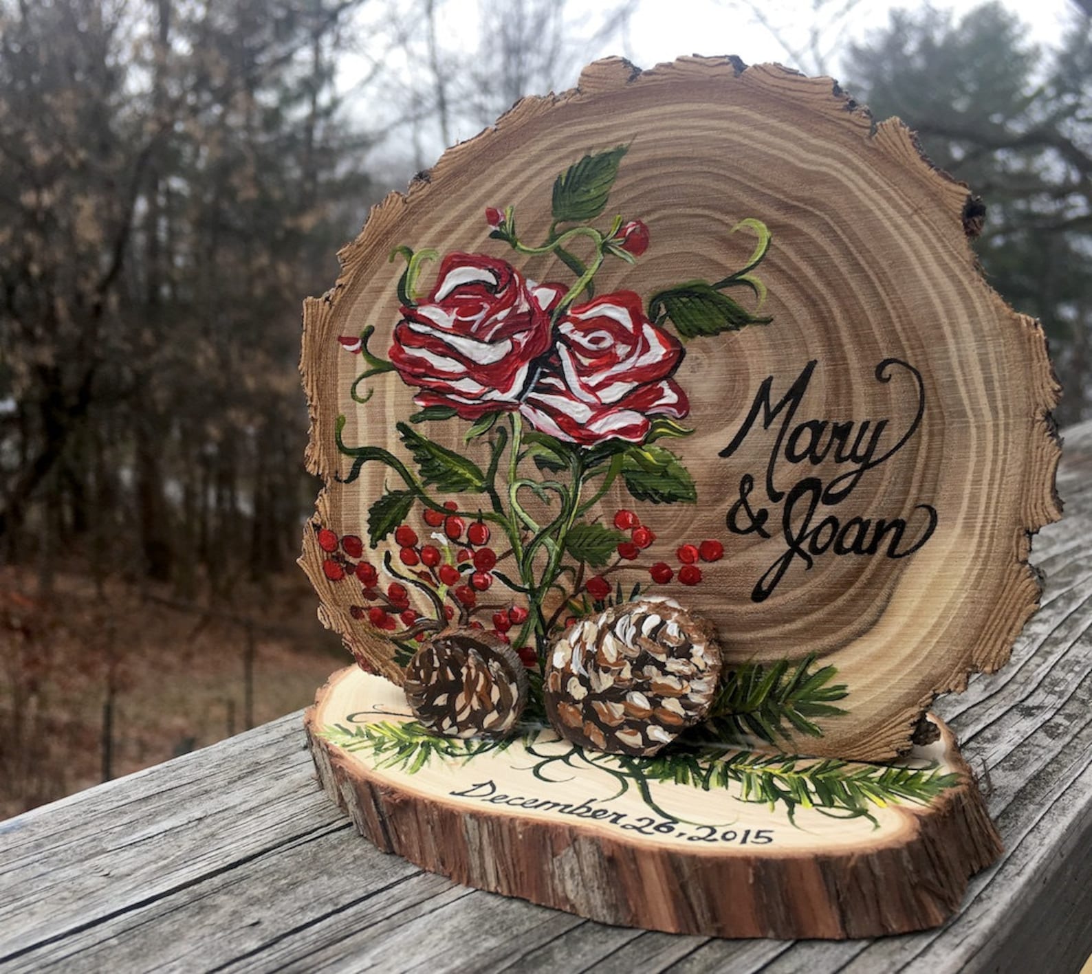 Custom Floral Design Wedding Cake Topper to Coordinate With Your Colors ...