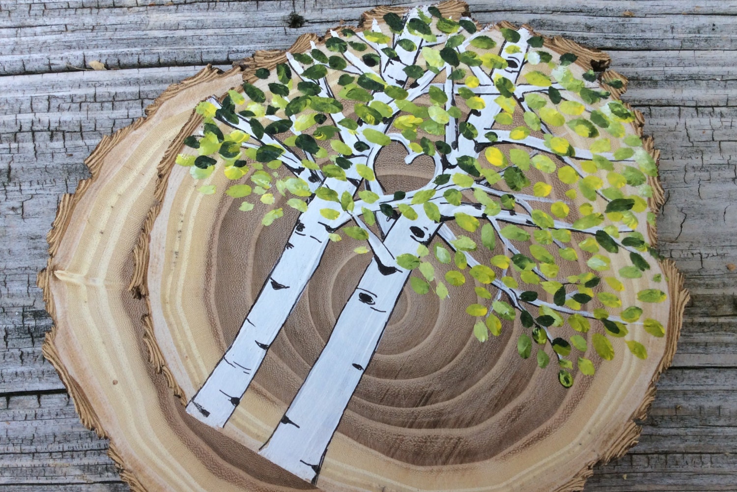 Birch Aspen Trees Wedding Cake Topper Custom Wedding Colors - Etsy