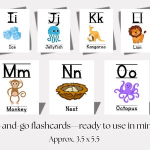 Alphabet Flashcards A-Z | Colorful ABC Learning Cards for Kids ...