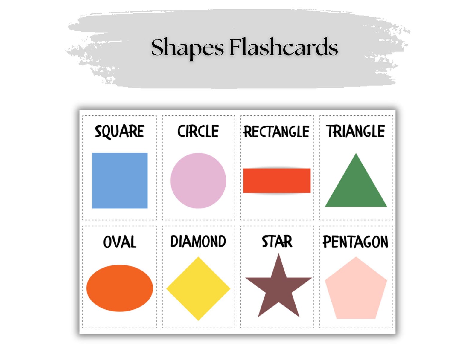 Printable Flash Cards for Kids - Weather, Shapes, Emotions & Animal ...