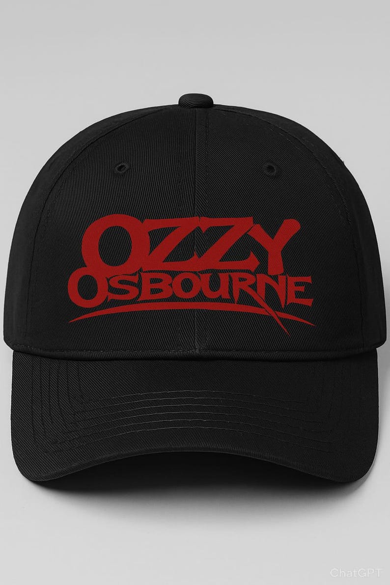 Ozzy Osbourne Trucker Cap - Vintage Metal Rock Band Trucker Cap - Black ...