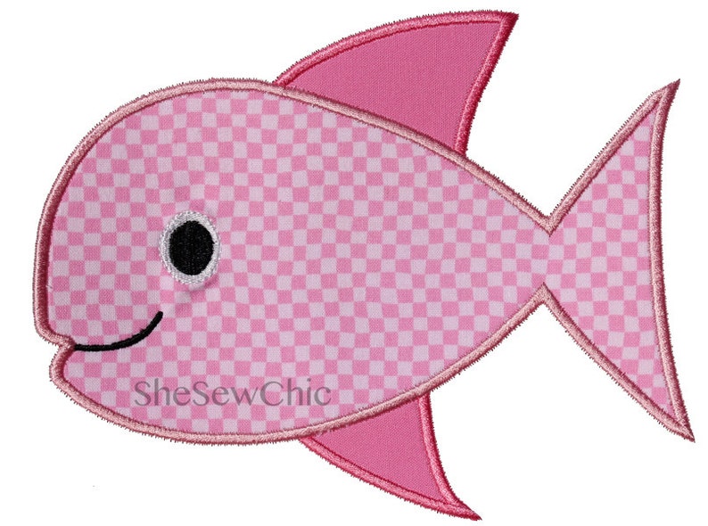 Snapper Fish Machine Applique Embroidery Design 3 Sizes | Etsy