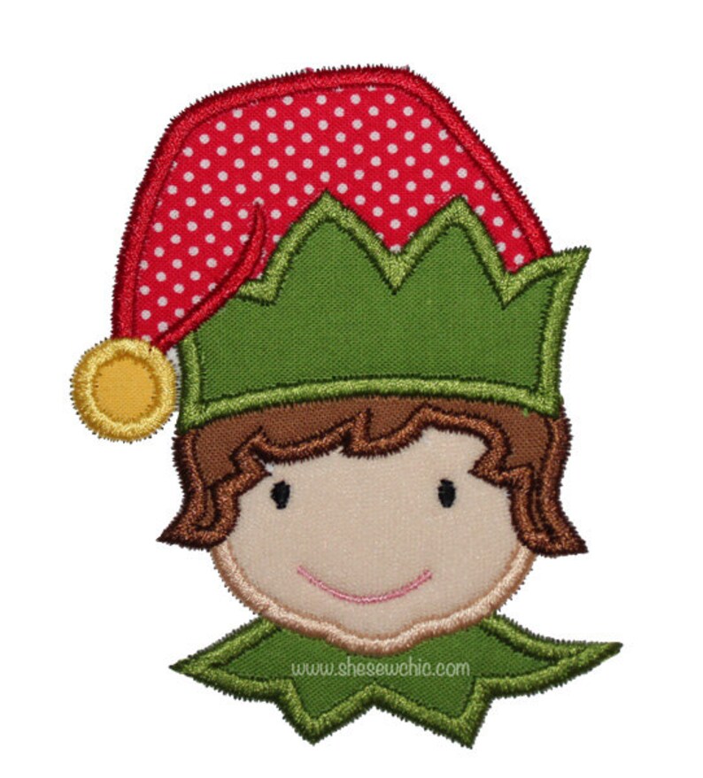 Elf Applique Machine Embroidery Design File 064 | Etsy