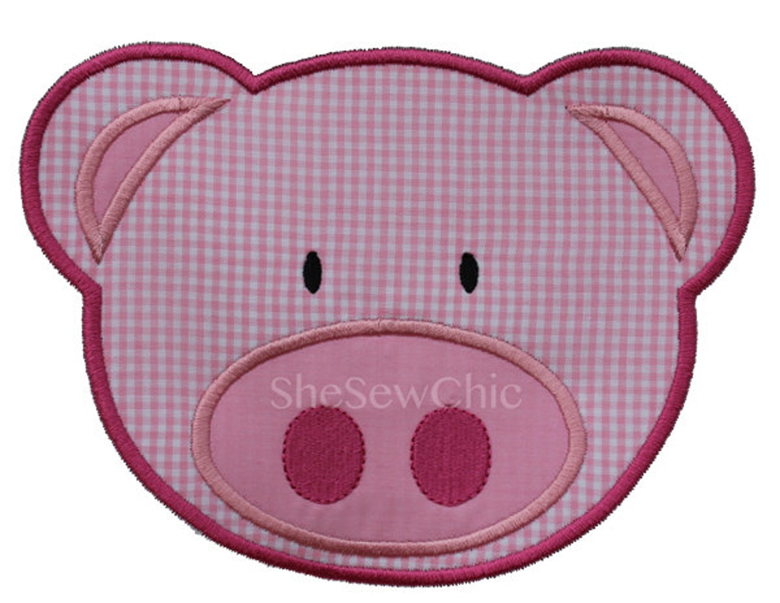 Pig Applique Machine Embroidery Design 023 - Etsy