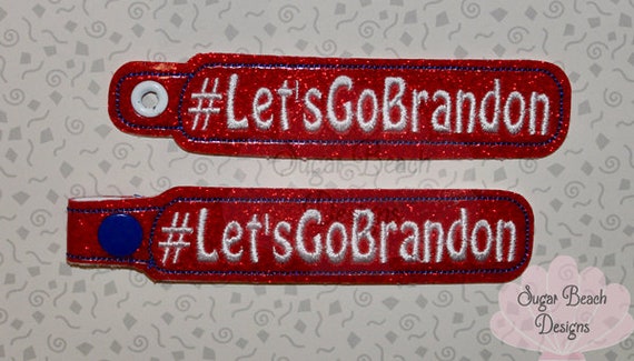 ITH Let's Go Brandon Key Fob Design Machine Embroidery | Etsy