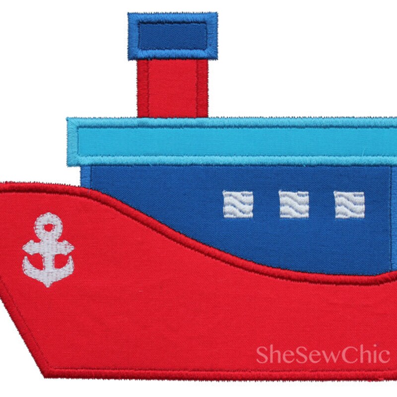 Fish Boat Embroidery - Etsy