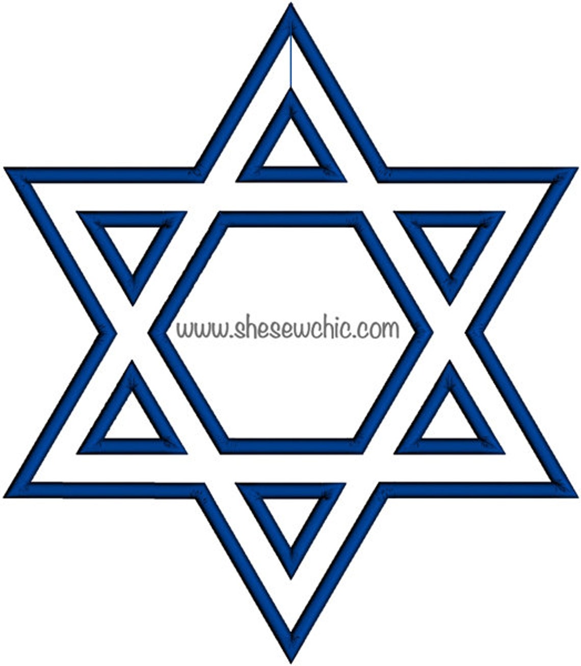 Star of David Applique Machine Embroidery Design File 068 - Etsy