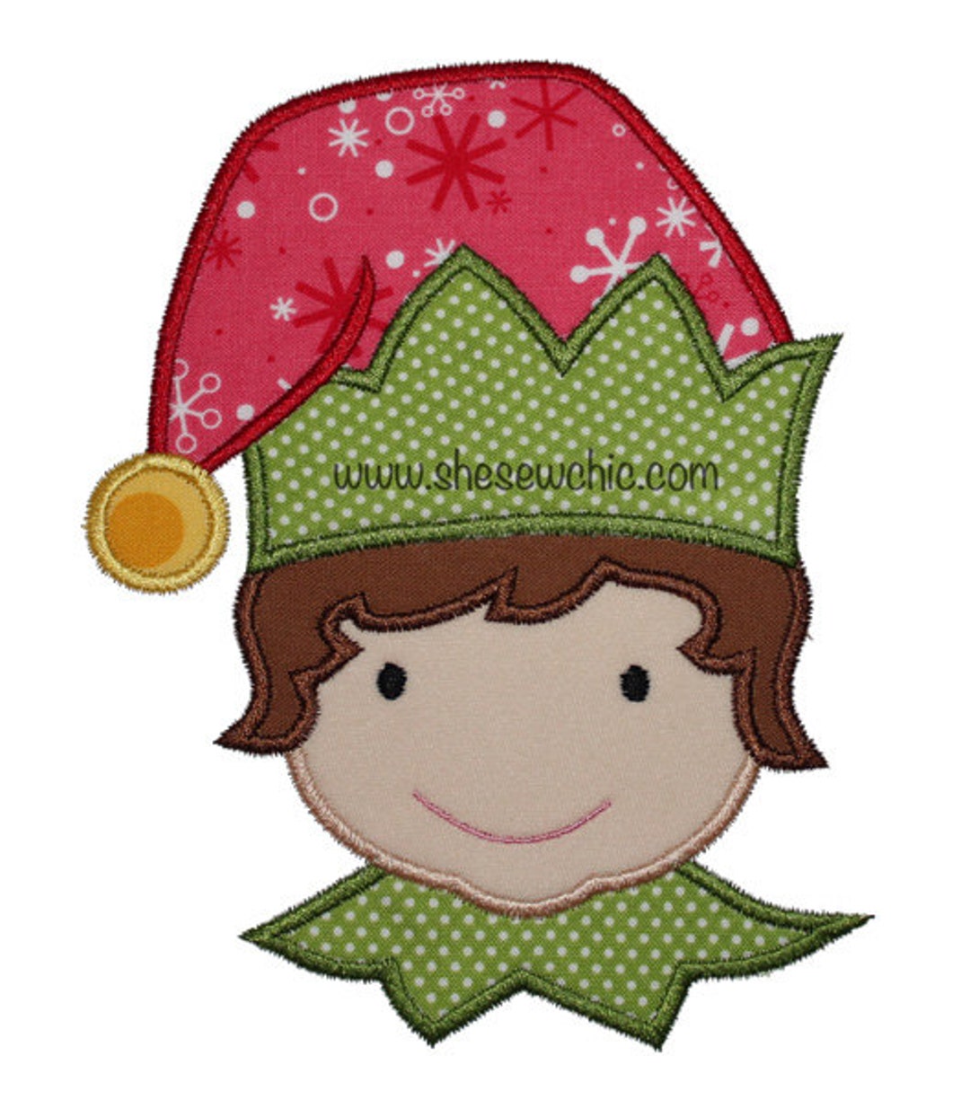 Elf Applique - Machine Embroidery Design File (064) - Etsy