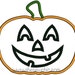 Jack O' Lantern Pumpkin Halloween Digital Applique - Etsy