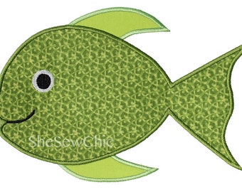 Snapper Fish Machine Applique Embroidery Design 3 Sizes | Etsy