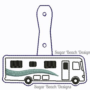 ITH Class A Motorhome Camper RV Key Fob Design Machine Embroidery - Etsy