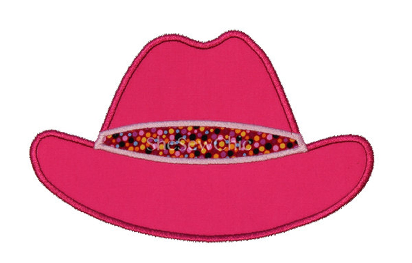 Cowboy Hat Digital Applique Embroidery Design (029) - Etsy