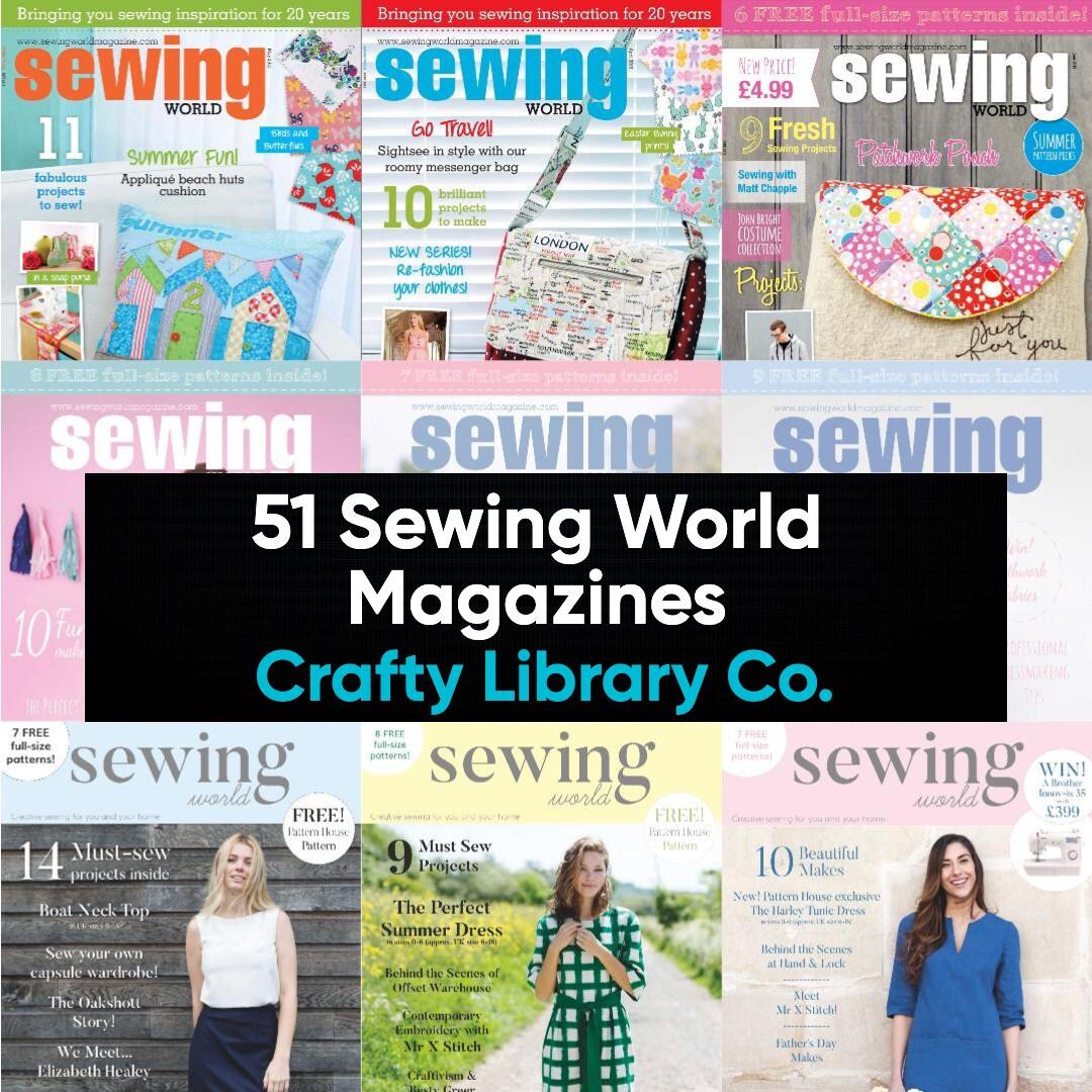 51 Sewing World Magazines | Bundle of Patterns for Sewing, Dressmaking ...