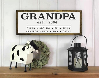 Grandpa sign | Etsy